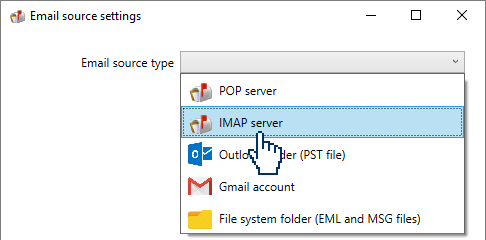 How to set up IMAP as an email source - Email Parser software