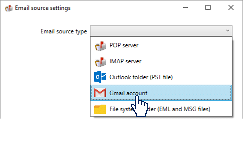 How to set up Gmail as an email source - Email Parser software