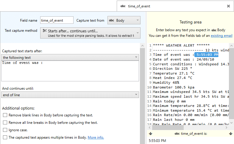 Filter Incoming Emails Parse Data And Write To Excel File Email 0691