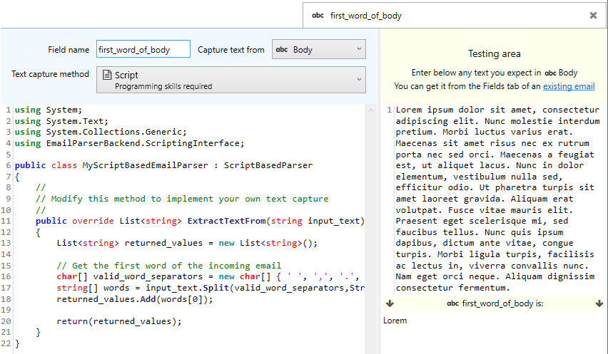 Capturing Text With A Script Windows App Only Email Parser Software